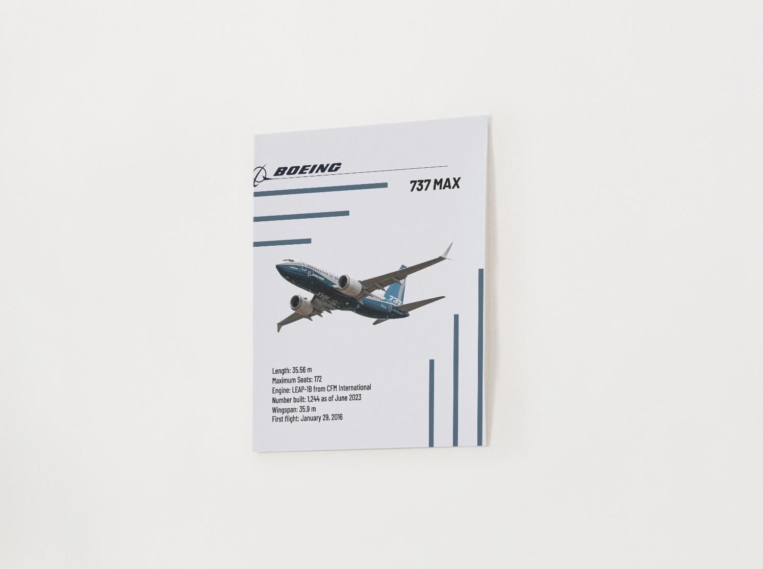 Boeing 737 Max Aviation Print - Etsy