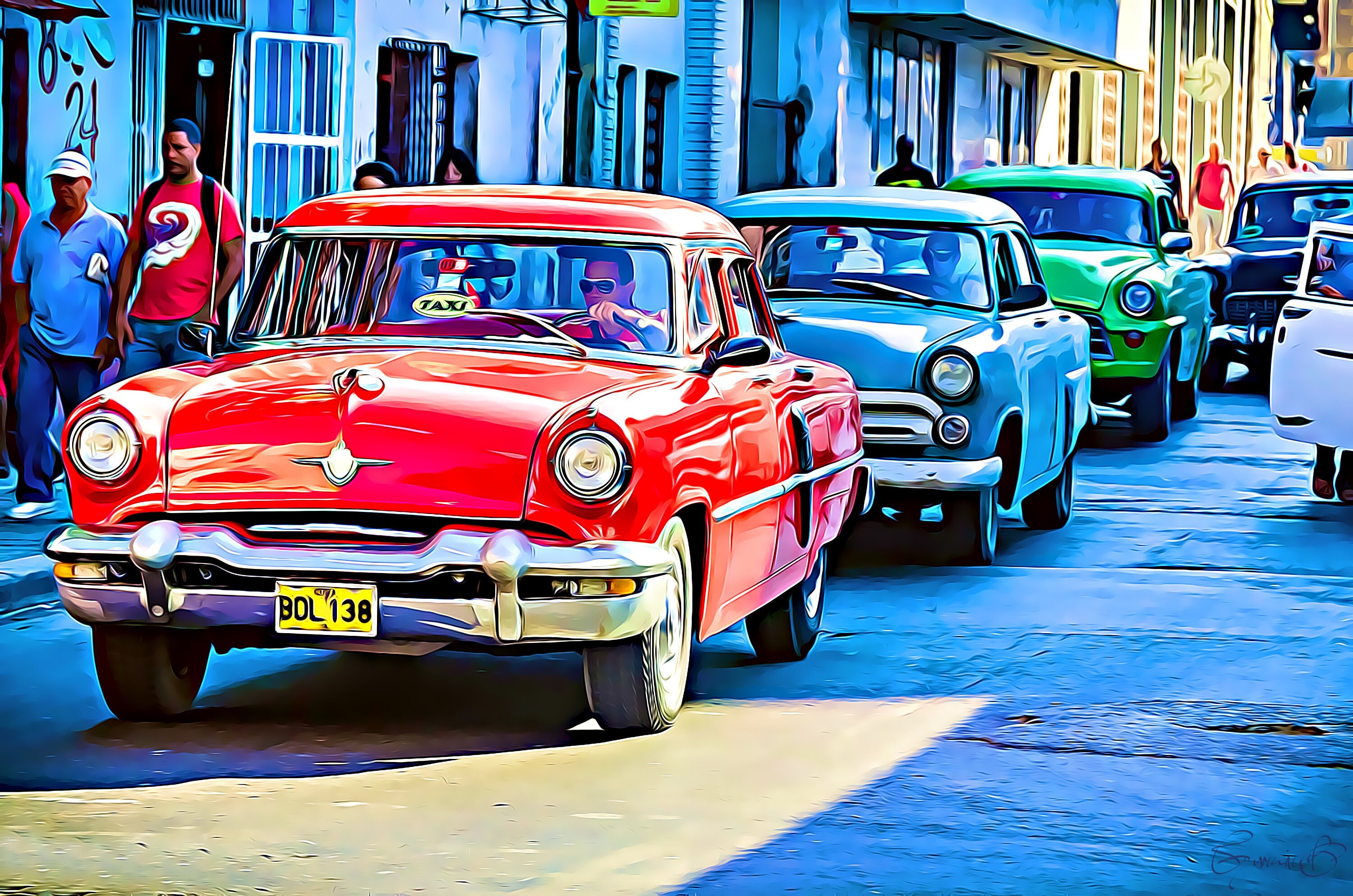 Streets of Havana Cuba Wall Art Digital Art Home Decor | Etsy