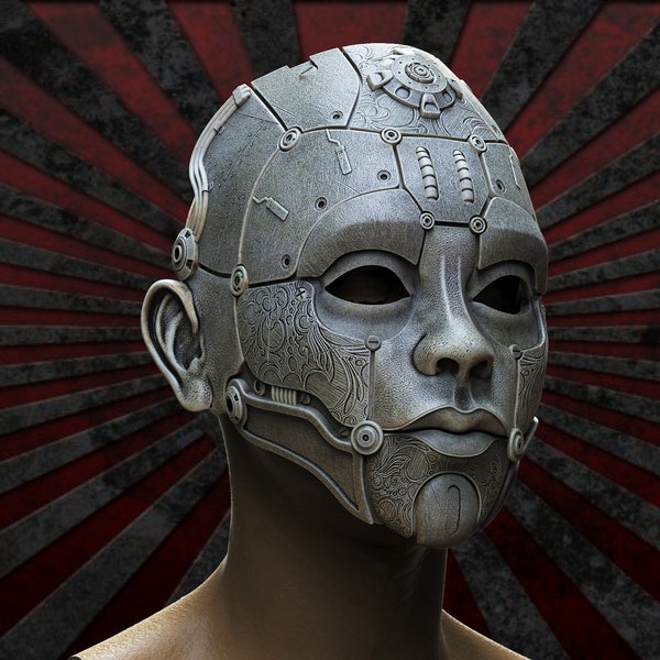 Cyberpunk Robot Cyborg Mask - Etsy