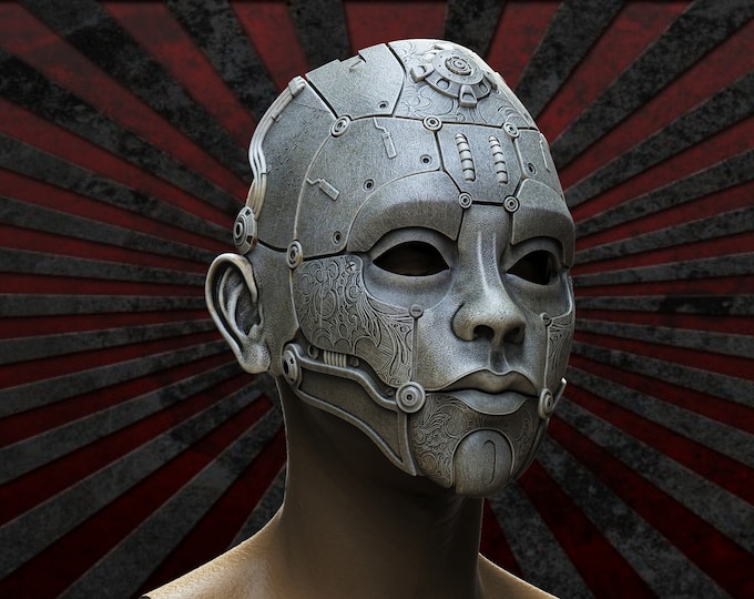 3D Model of Cyborg Mask V2 for 3dprint - Etsy Canada