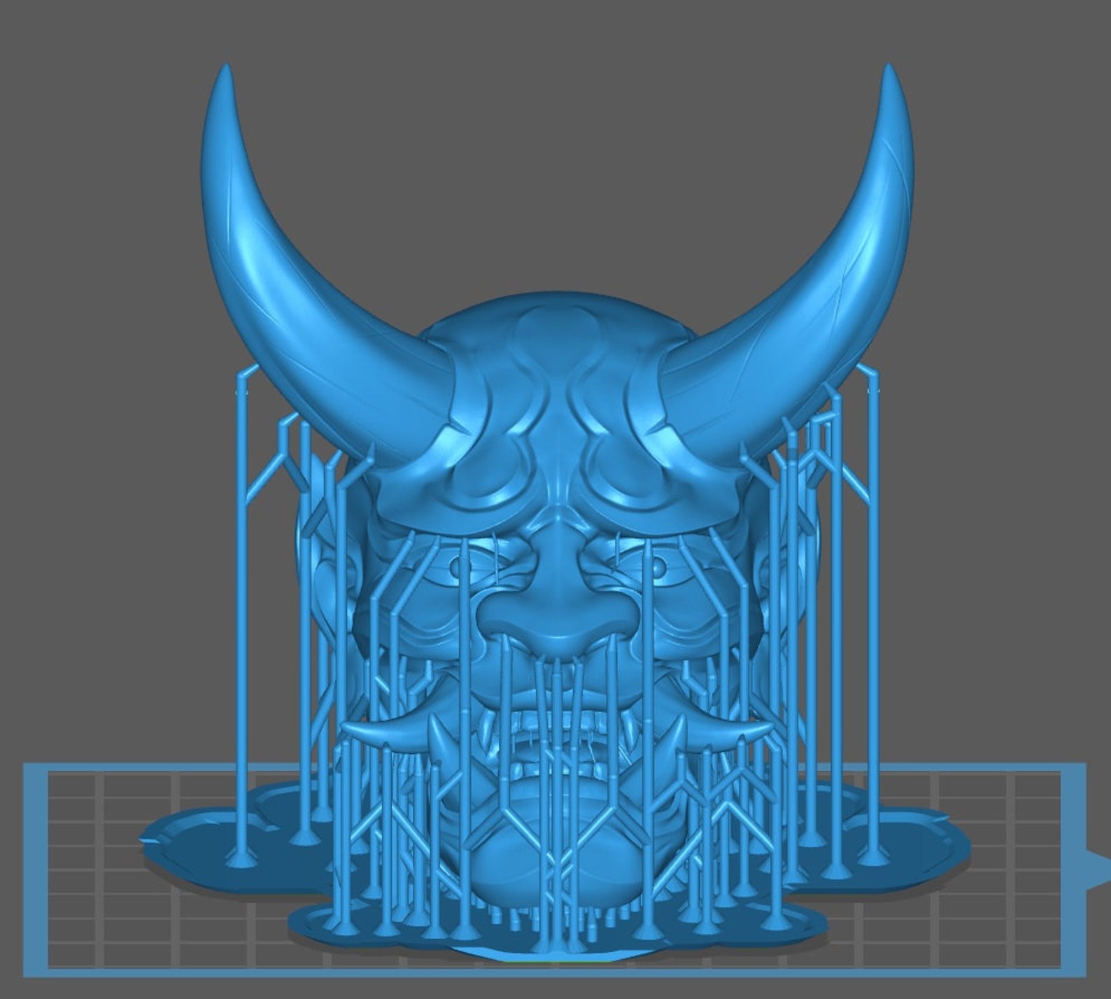 Hannya Oni Samurai Noh Mask Magnet Pendant Model STL File for - Etsy