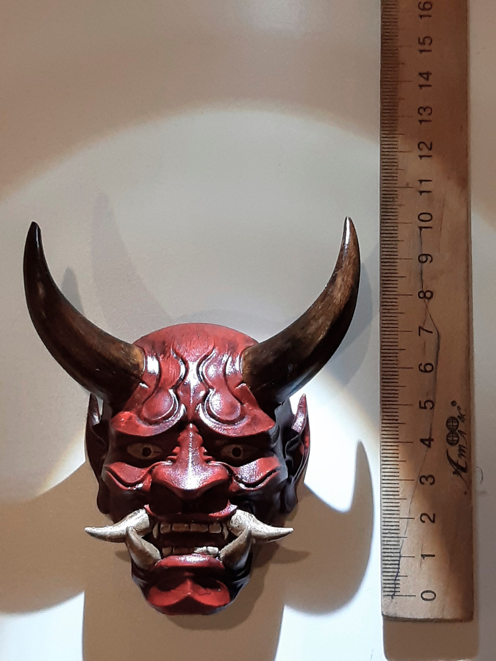 Hannya Oni Samurai Noh Mask Magnet Pendant Model STL File for - Etsy