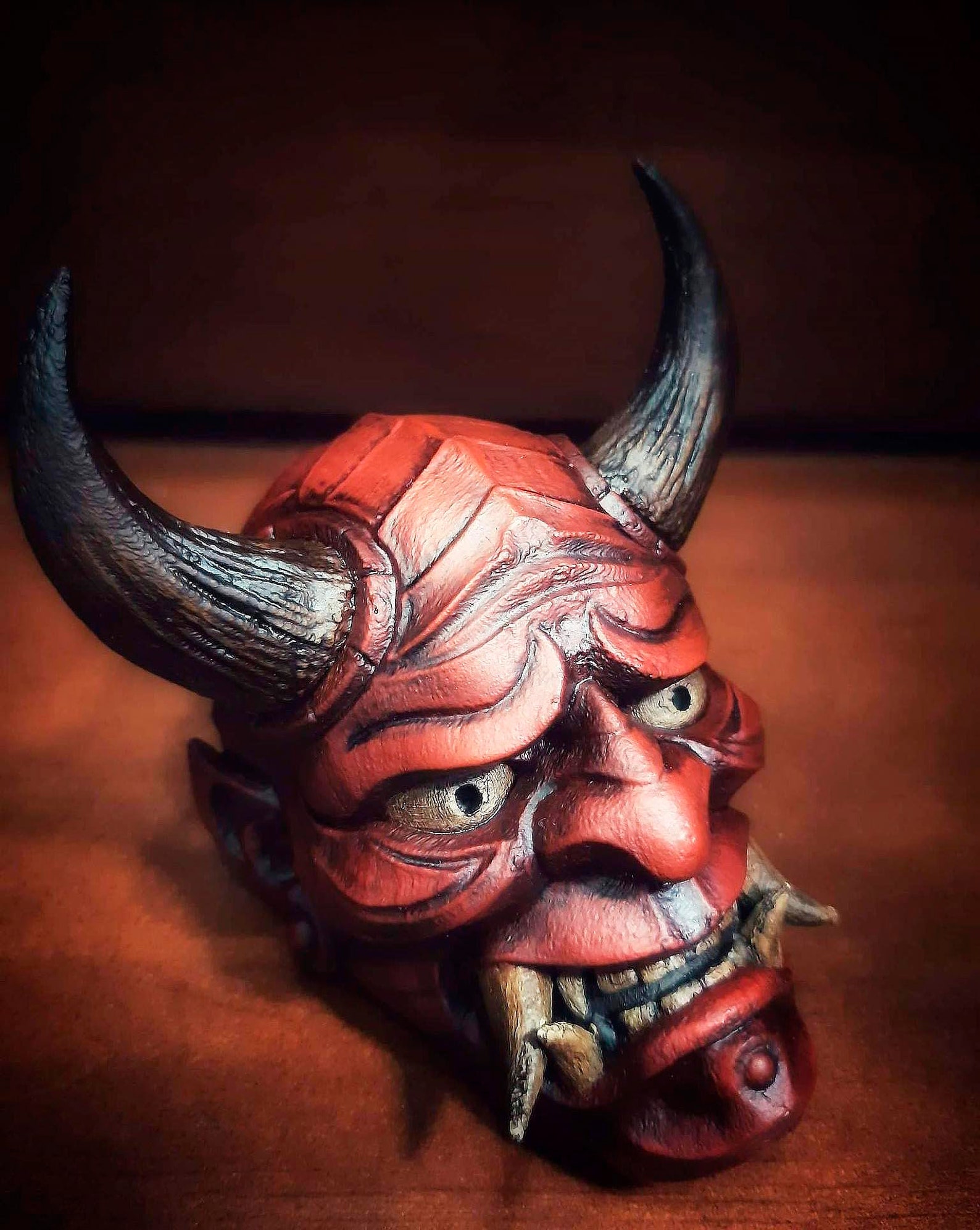 Traditional Japanese Hannya Mask Magnet Oni Masksamurai Mask - Etsy