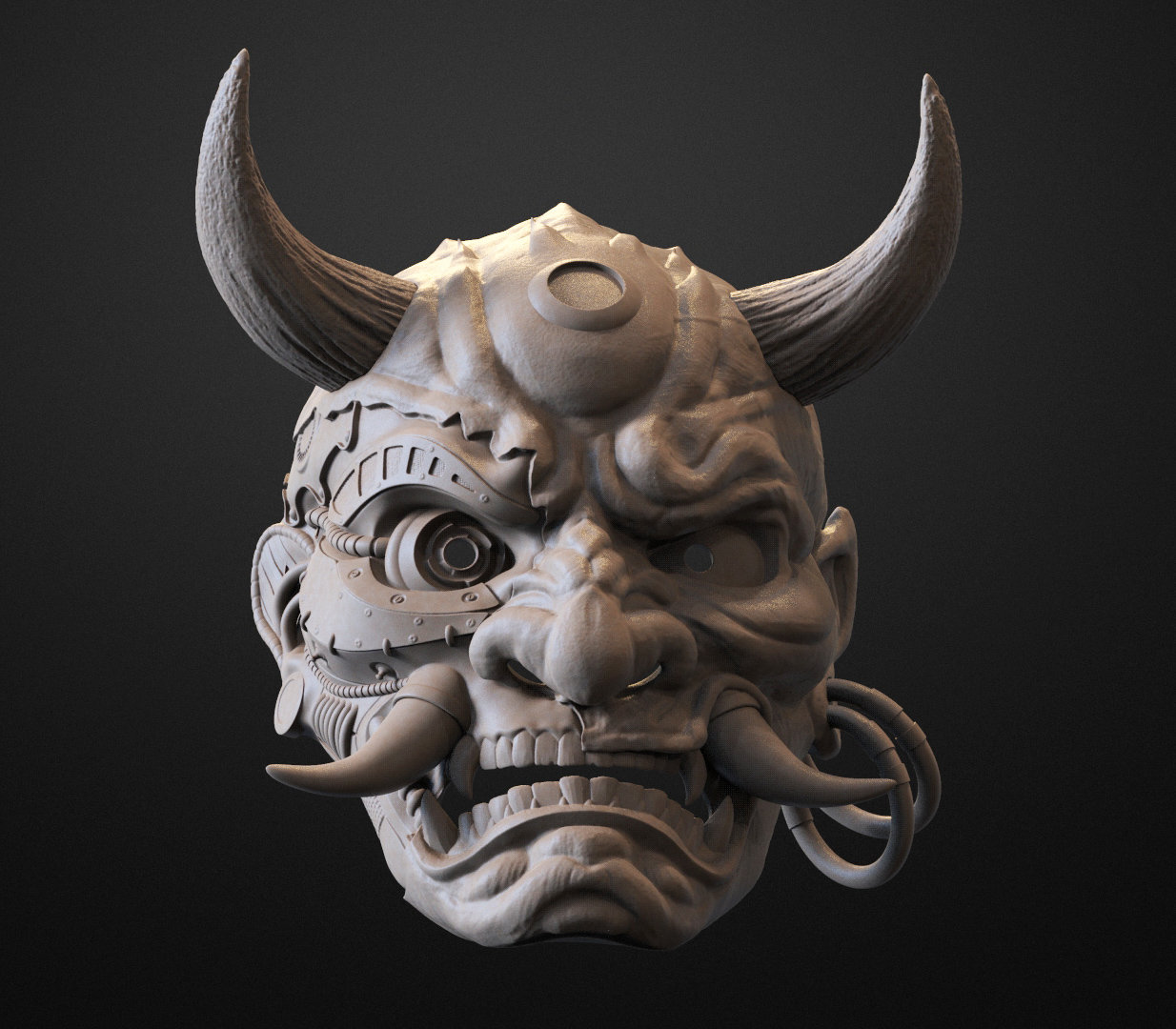 Cyberpunk 2077 Japanese Hannya Mask Oni Mask Samurai Demon - Etsy Australia