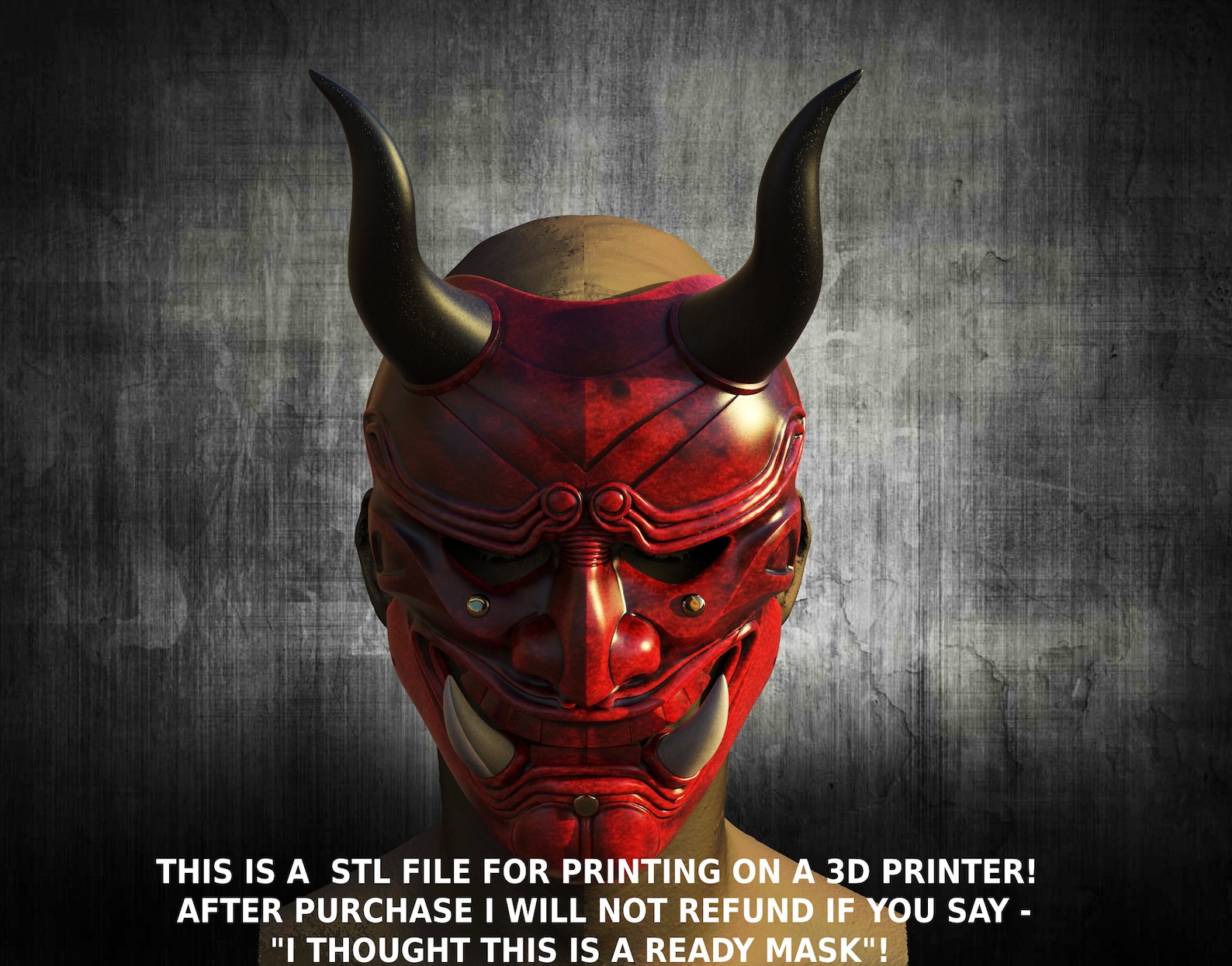 Enigmatic White Death Mask: Bushido-inspired Hannya Noh Kabuto for ...