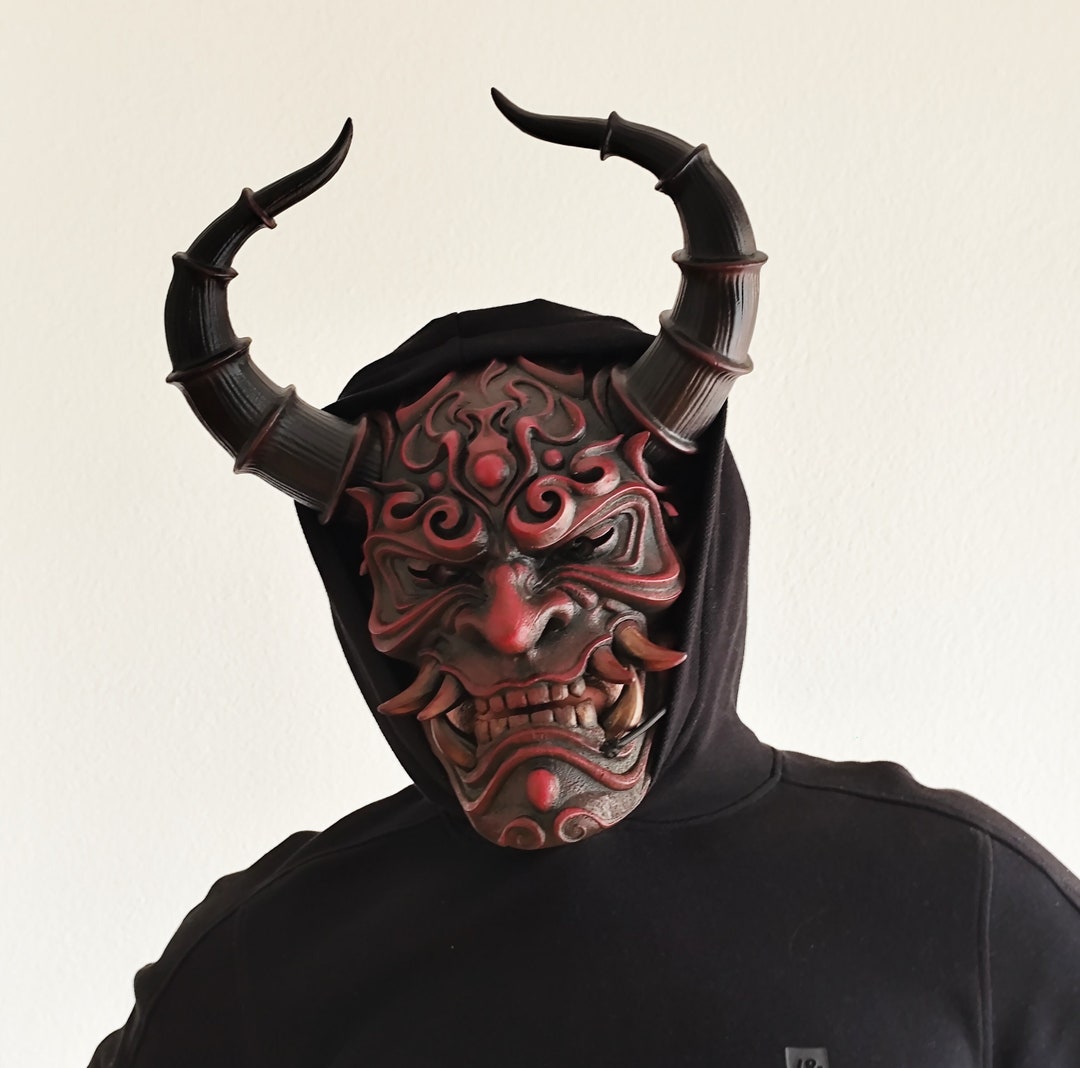Japanese Oni Demon Mask Hannya Mask Samurai Mask - Etsy