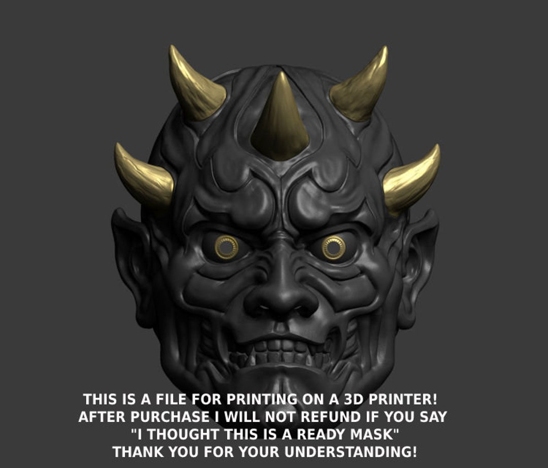 Darth Maul Sith Lord Mask STL File - 3D Printable Star Wars Cosplay ...
