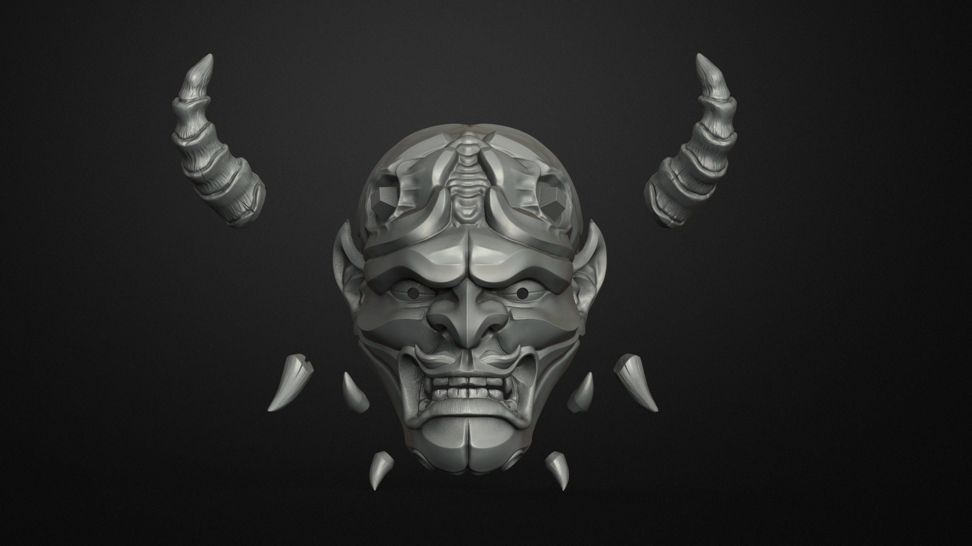 Traditional Japanese Hannya Mask Oni Masksamurai Mask Mask - Etsy