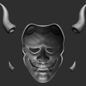 White Death Mask - Etsy