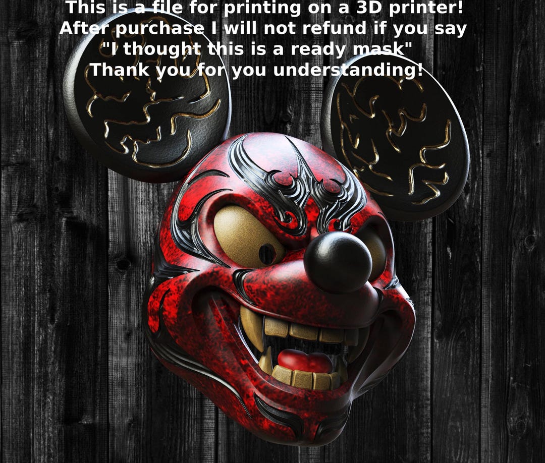 Terrifying Demon Mouse Mask for Halloween, Cosplay, Carnival, Tiktok ...