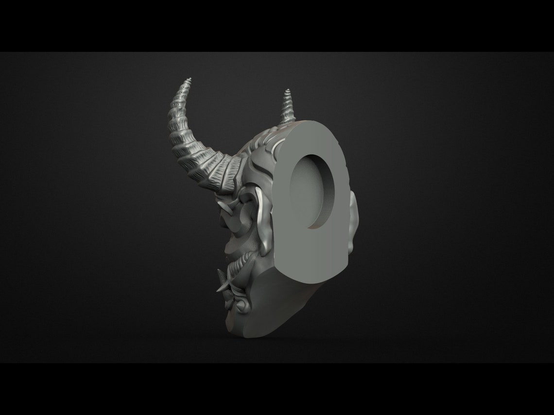 Traditional Japanese Hannya Mask Magnet Oni Masksamurai Mask - Etsy