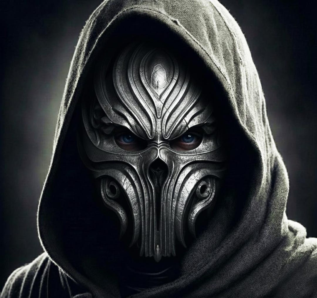 Ancient Gold Inquisitor Mask: Gothic Fantasy Cosplay Prop for LARP ...
