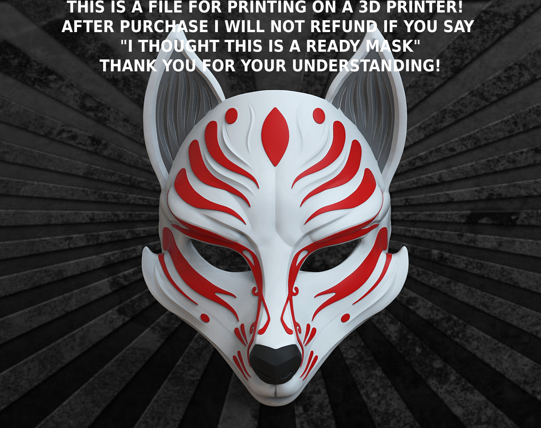Kitsune Mask Anime 5+ Thousand Japanese Mask Simple Royalty Free