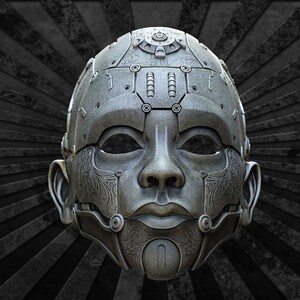 Cyborg Mask Cyberpunk Robot Mask Model for 3D Print - Etsy