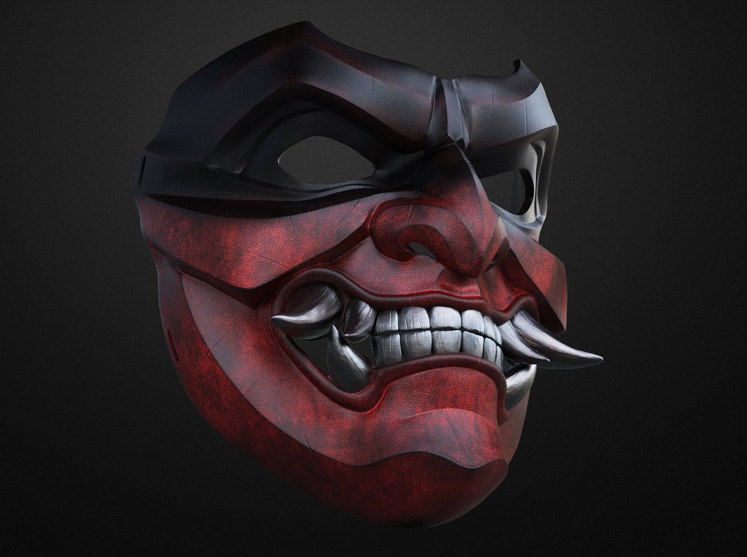 Menpo Samurai Mask Model for 3D Print - Etsy