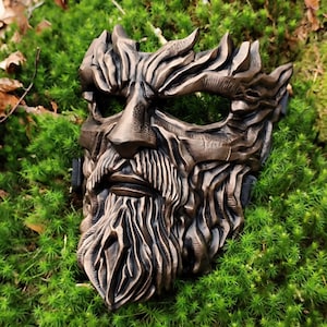 Gold Eternal Warden Mask: Fantasy LARP Cosplay Costume Accessory for ...