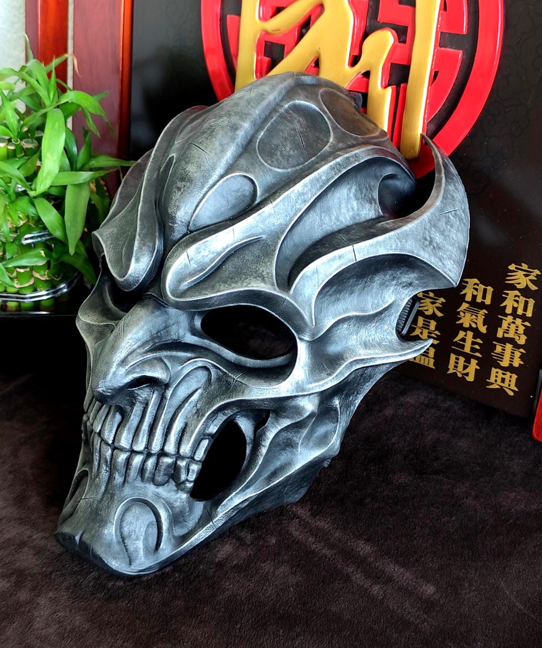 Mask of Vorthar – the Bone Tyrant –dark Fantasy Cosplay Helmet (adult ...