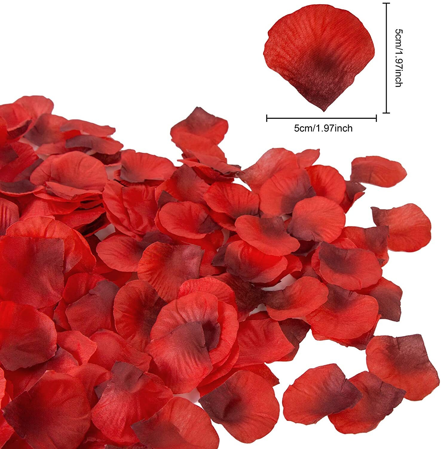 3200 PCS Silk Dark Red Rose Petals for Romantic Night Floral - Etsy
