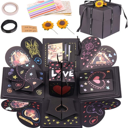 Explosion Gift Box DIY Photo Album Scrapbook for Birthday - Etsy Canada