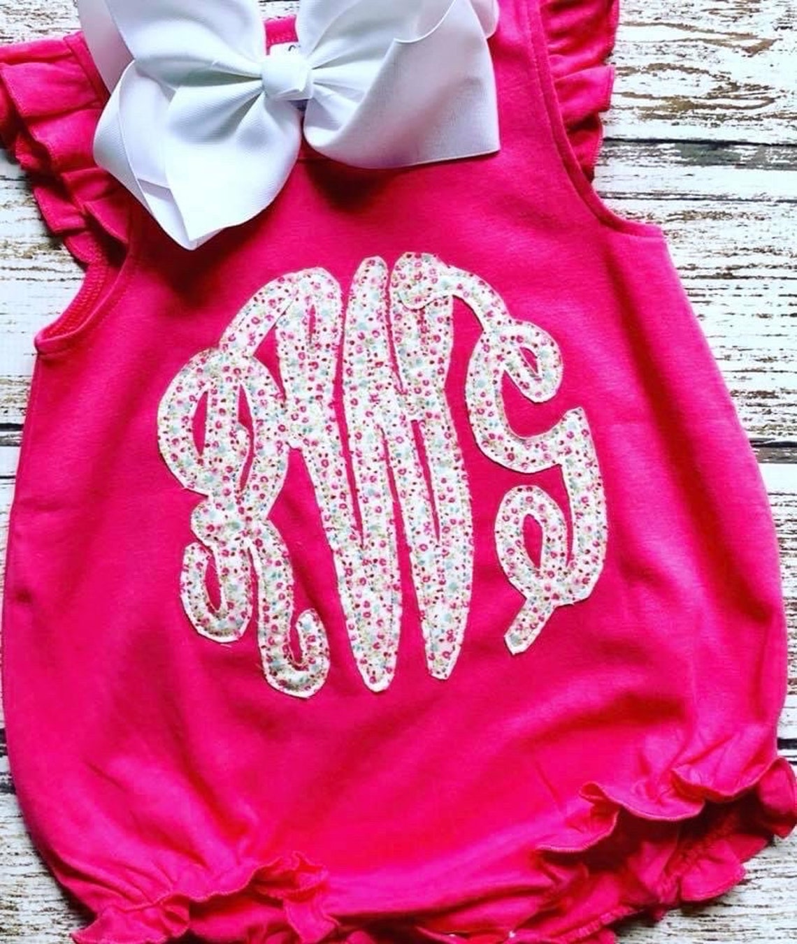 Personalized Girls Bubble, Applique Bubble , Spring, Summer ...