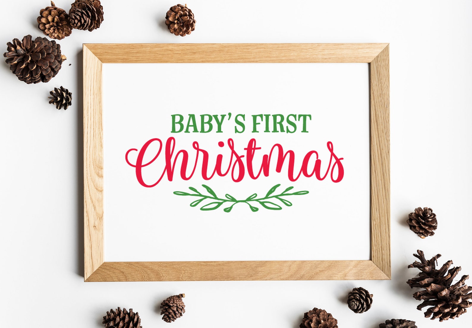 DIGITAL DOWNLOAD Baby's First Christmas Printable | Etsy