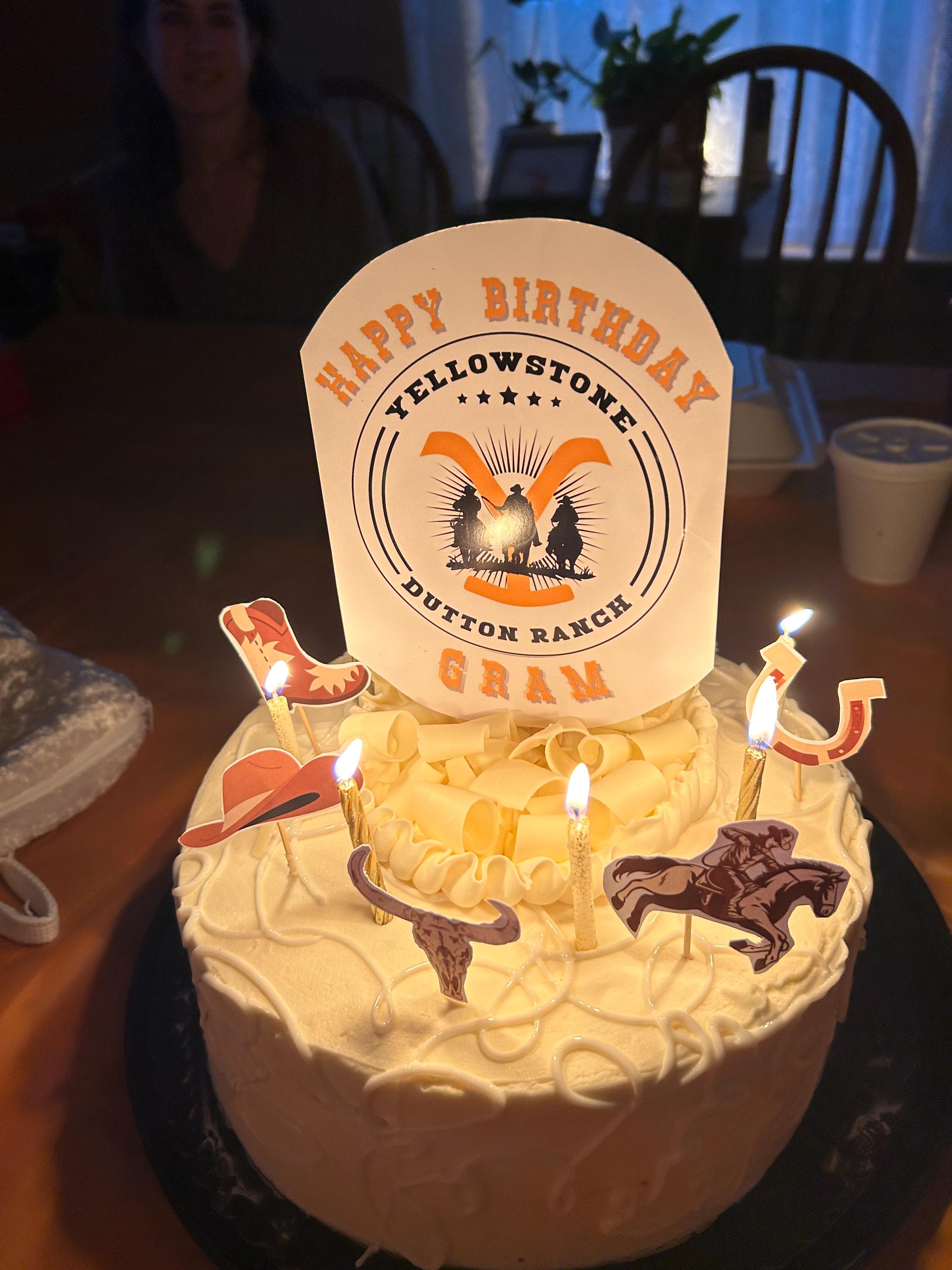 Cowboy/girl Yellowstone Birthday Toppers/decorations - Etsy