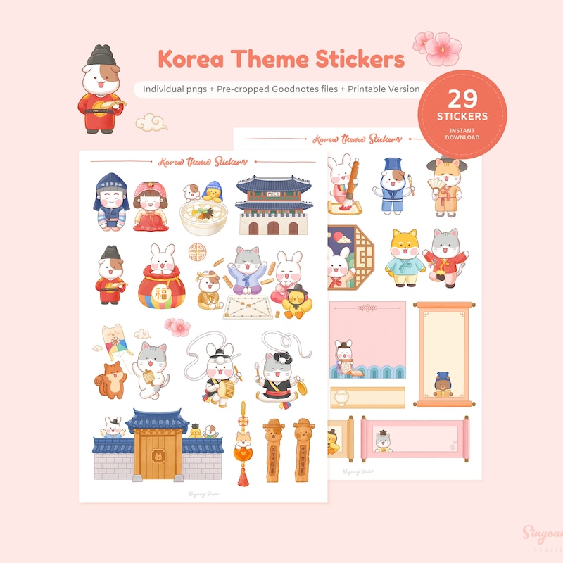Korean Sticker - Etsy