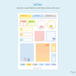 Cute Weather Stickers for Digital Planner Weather Icon Goodnotes ...
