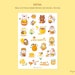 Cute Bees and Honey Stickers for Digital Planner Hand Drawn Honey Pot ...