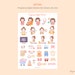 Cute Pregnancy Digital Stickers | Pregnant Woman Character Goodnotes ...