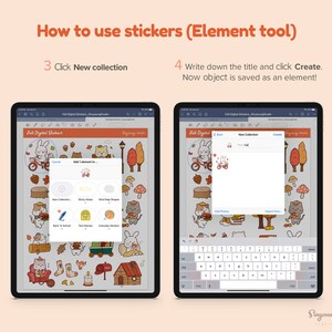 Cute Fall Digital Planner Stickers Hand Drawn Autumn Vibes | Etsy