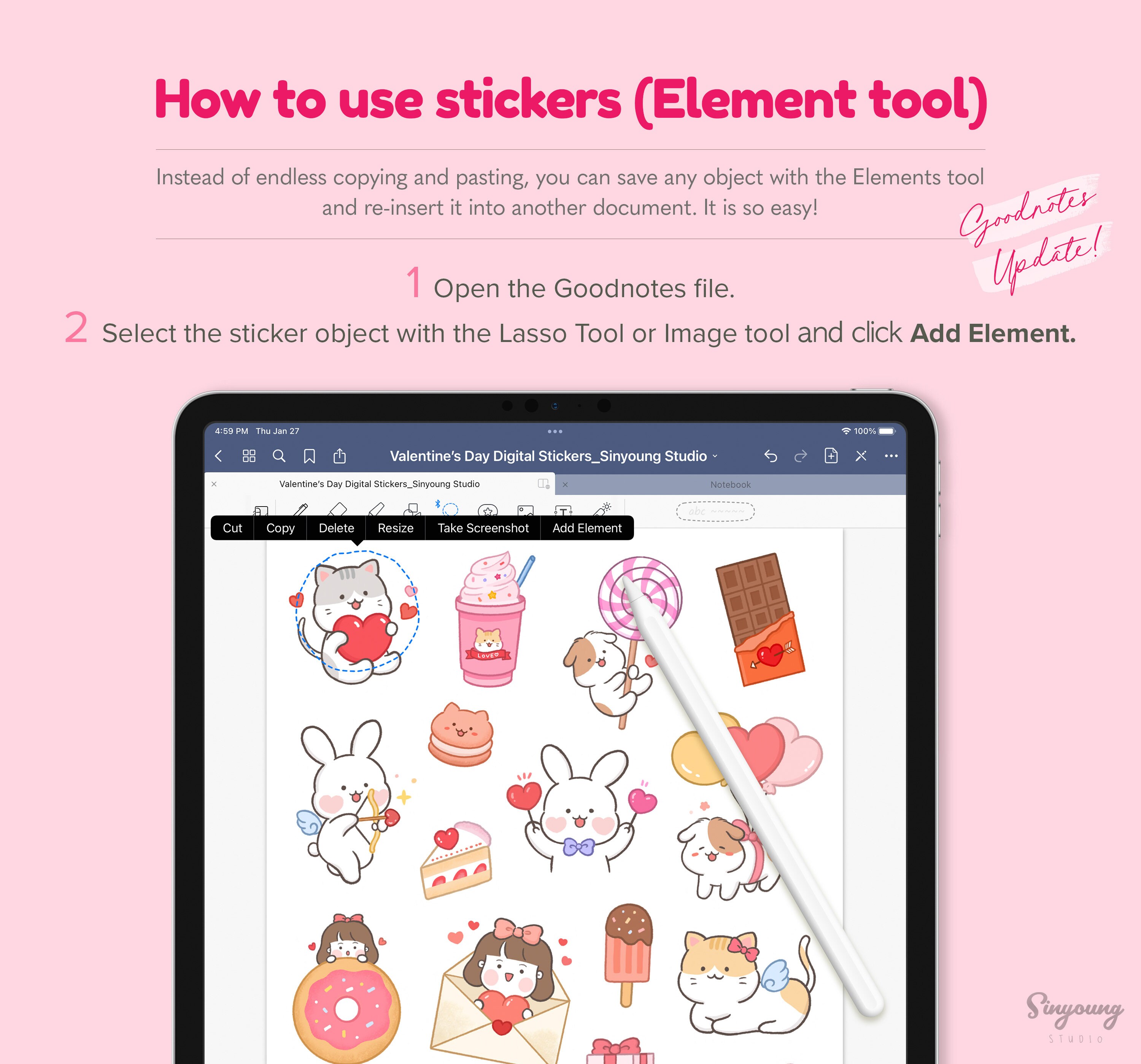 Cute Valentine's Day Digital Planner Stickers February | Etsy