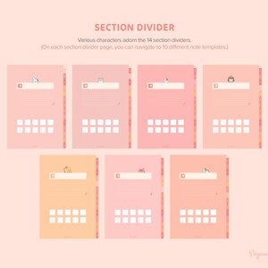 Cute My Notebook Digital Template | Digital Notebook With Hyperlinked ...