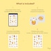 Cute Bees and Honey Stickers for Digital Planner Hand Drawn Honey Pot ...