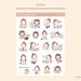 Cute Work Day Girl Character Digital Stickers | Office Work Goodnotes ...