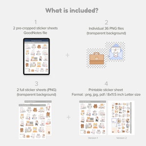 Cute Work Day Stickers for Digital Planner | Office Work Goodnotes ...