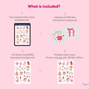 Cute Valentine's Day Digital Planner Stickers February Goodnotes ...