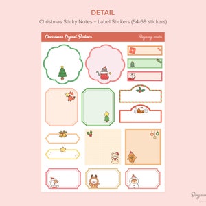 Cute Christmas Digital Planner Stickers, Winter Holidays Goodnotes ...
