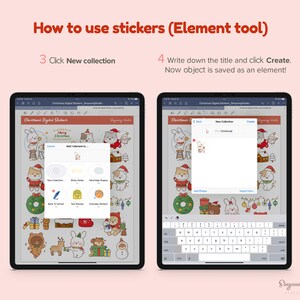 Cute Christmas Digital Planner Stickers Winter Holidays - Etsy