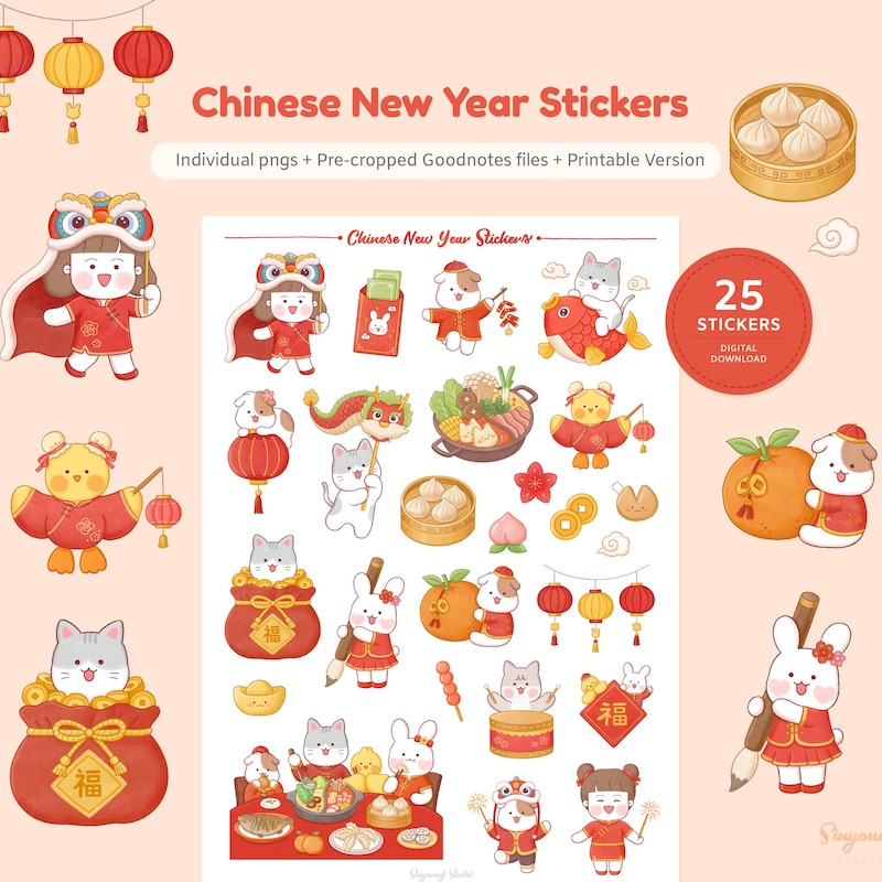 Chinese Stickers - Etsy