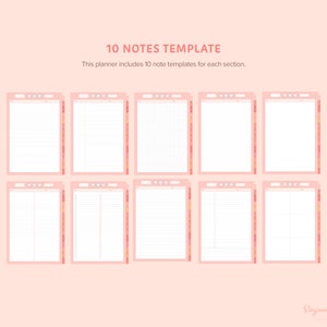 Cute My Notebook Digital Template | Digital Notebook With Hyperlinked ...