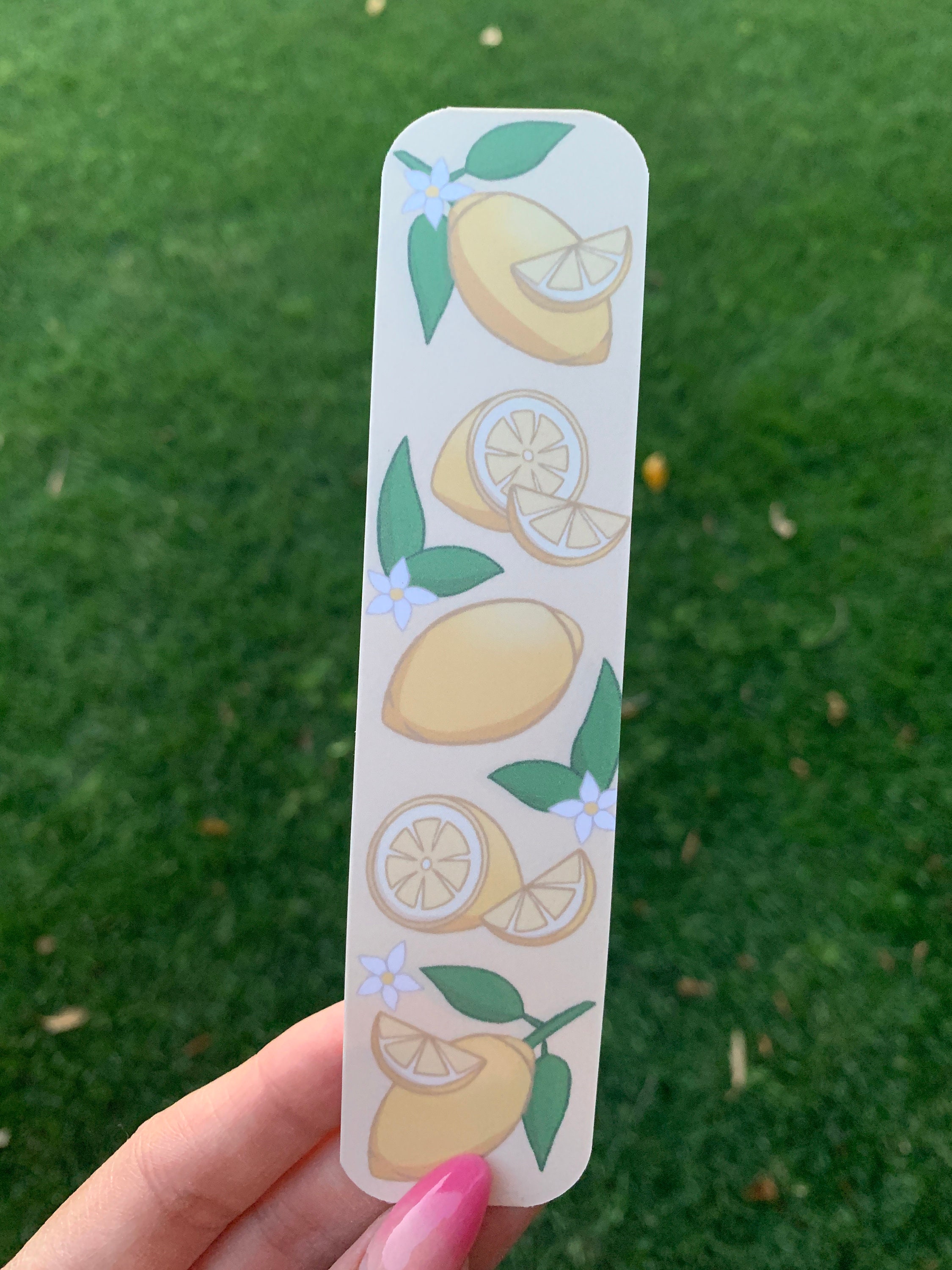 Lemon Bookmarks - Cute Original Lemon Art - Etsy