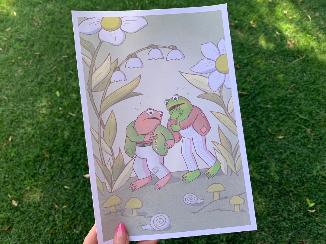 Cute Frog Artwork - Toad Missing a Button - Etsy