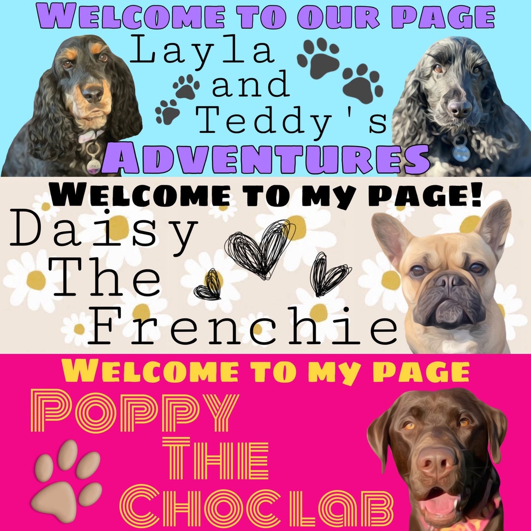 Digital Instagram Banners for Pinned Profile Photos - Etsy