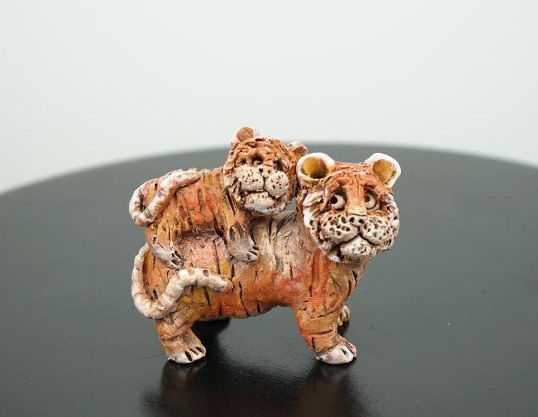 Ceramic Tiger, Tiger Decor, Figurines Tiger, Sculpture Tiger , Tiger ...