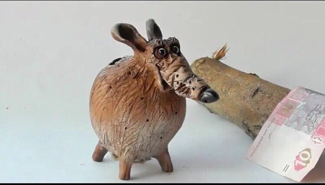 Ceramic Bank, Ceramic Sculpture, Rat Figurine, Ceramic Rat, Rat ...