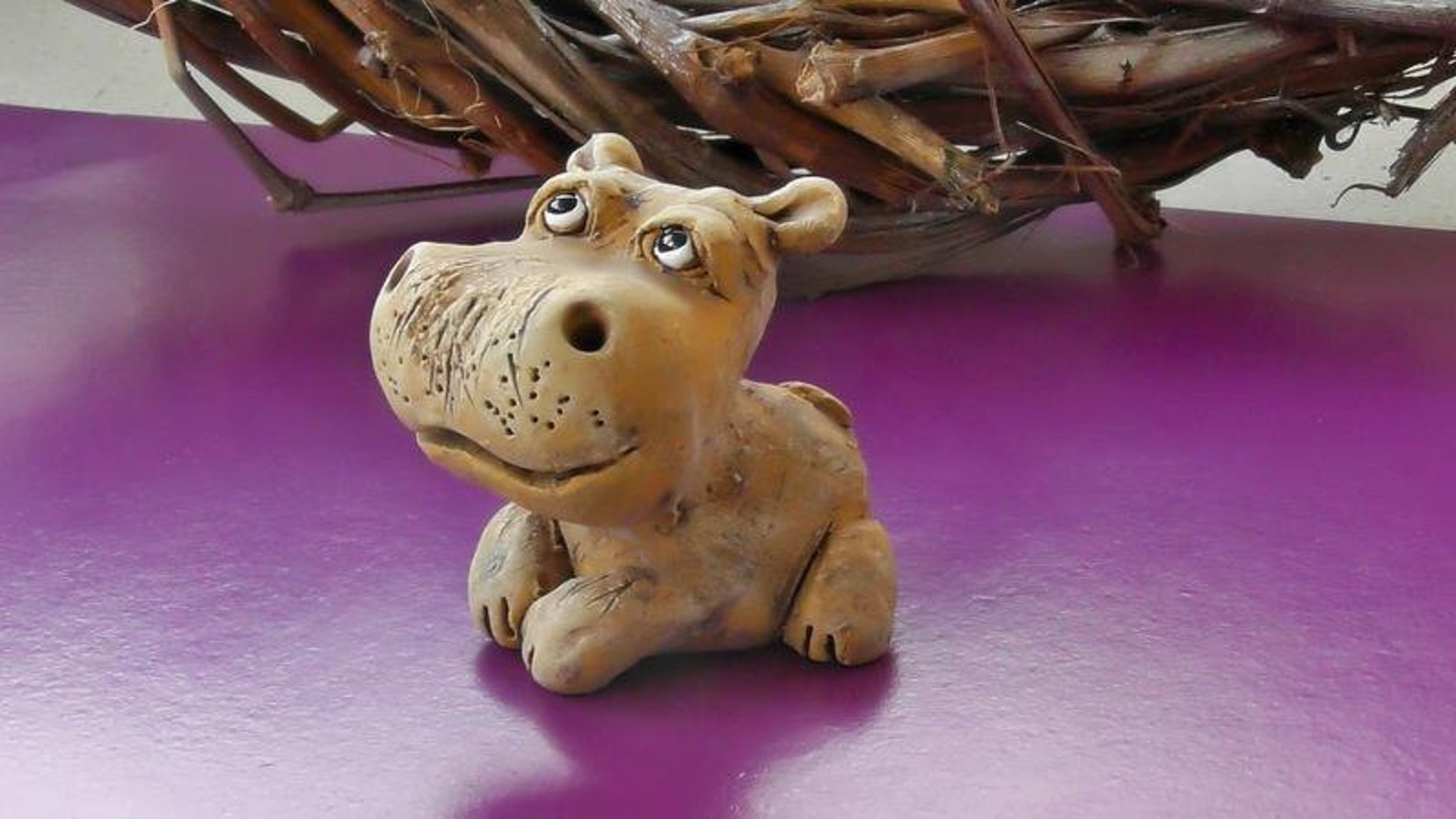 Ceramic Hippos , Hippos Figurine, Clay Sculpture, Hippos Sculpture ...