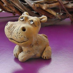 Ceramic Hippos , Hippos Figurine, Clay Sculpture, Hippos Sculpture ...