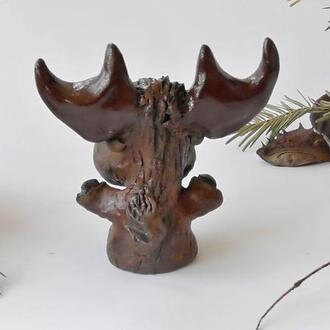 Ceramic Moose Moose Decor Figurines Moose Sculpture Moose - Etsy