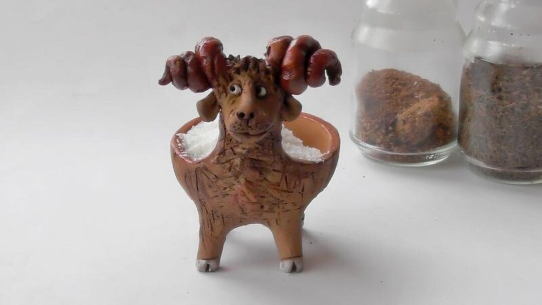 Salt Cellar, Ram, Sheep, Lamb, Salt Box, Salt Dish, Salt Shaker, Salt ...